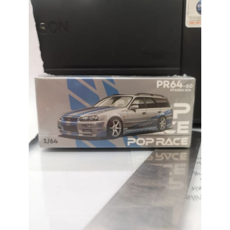 Jual Poprace Nissan Skyline GTR R34 Stagea Wagon mobil mainan miniscale ...