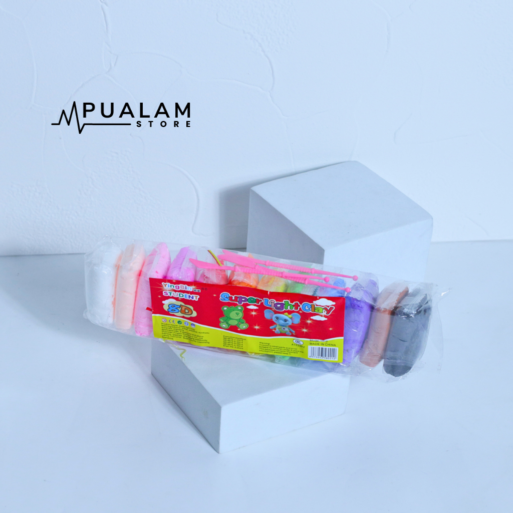 Jual Plastisin Lilin Clay Bahan Polymer Isi 12 Pcs | Shopee Indonesia