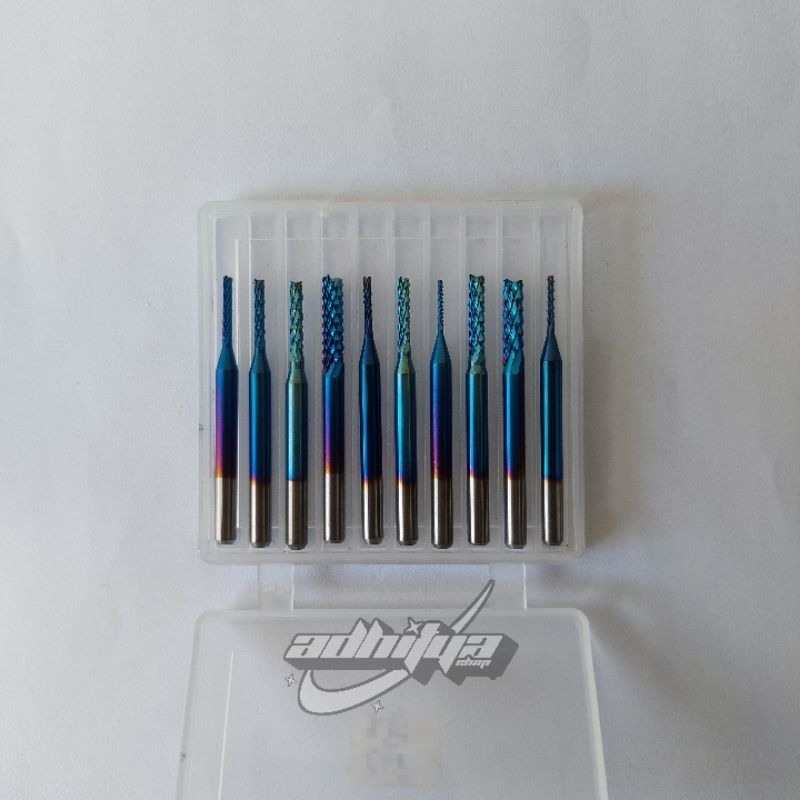 Jual 10pcs Mata Bor Micro 0.8mm - 3.17mm Tungsten Carbide Cnc Pcb ...