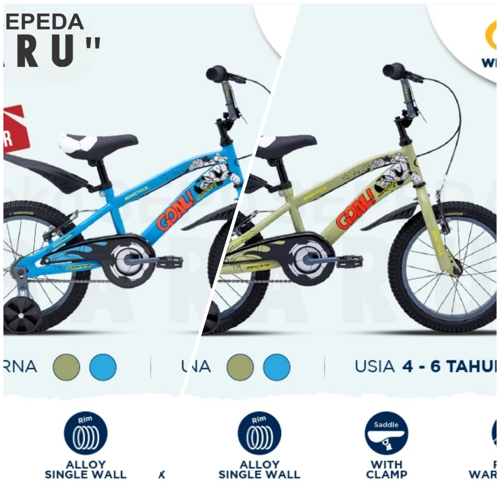 Jual TB - Sepeda BMX Anak WIMCYCLE DRAGSTER Ukuran 16 18 20 Inch ...