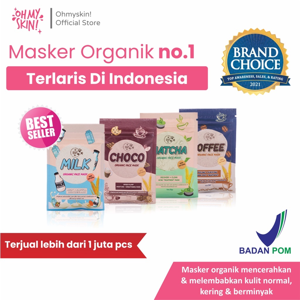 Jual ( SS SKIN ) Masker Wajah Oh My Skin! 25g Face Mask Organic ...