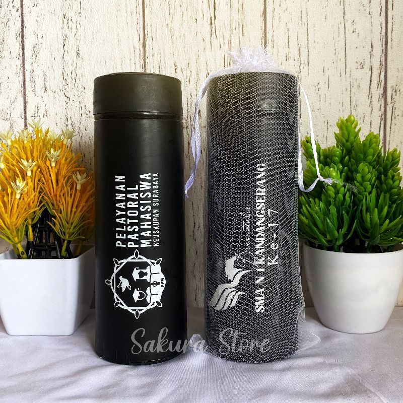 Jual Souvenir Botol Sablon Six Oup Hitam Custom Sablon Free Desain ...