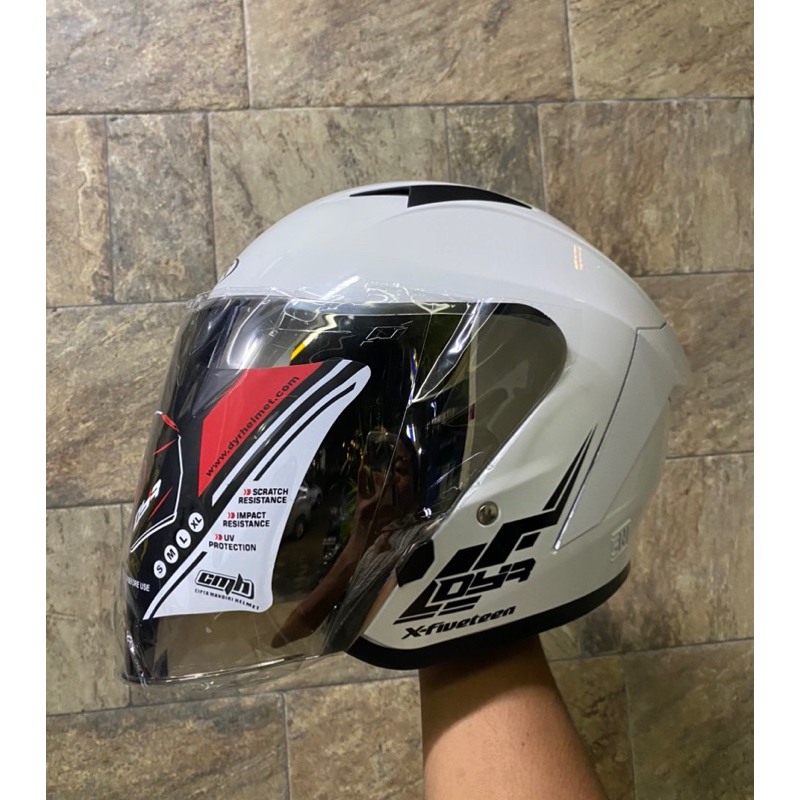 Jual HELM DYR RR15 SOLID/HELM HALF FACE DYRDY15 PAKET GANTENG KACA ...