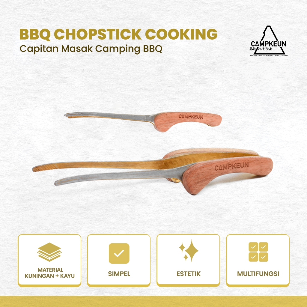 Jual Campkeun Capitan BBQ stainless Steel Steak clip camping - Capitan ...