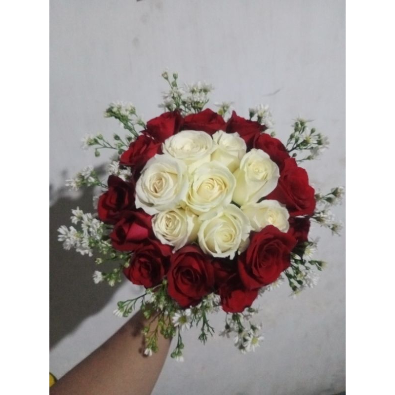 Jual hand buket bunga asli buket pengantin buket tangan | Shopee Indonesia