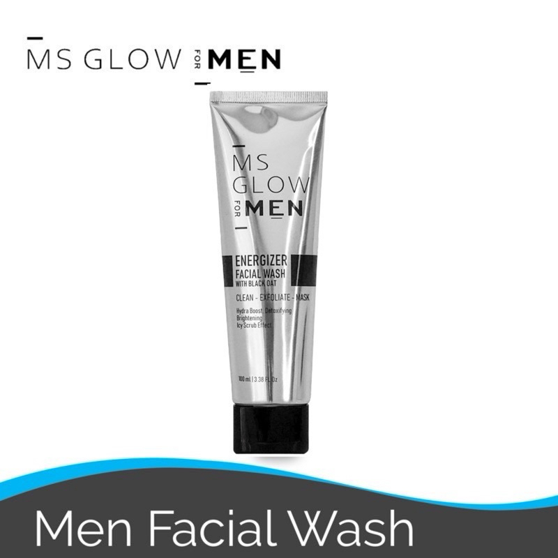 Jual Ms glow for men sabun muka pria/facial wash msglow men original ...