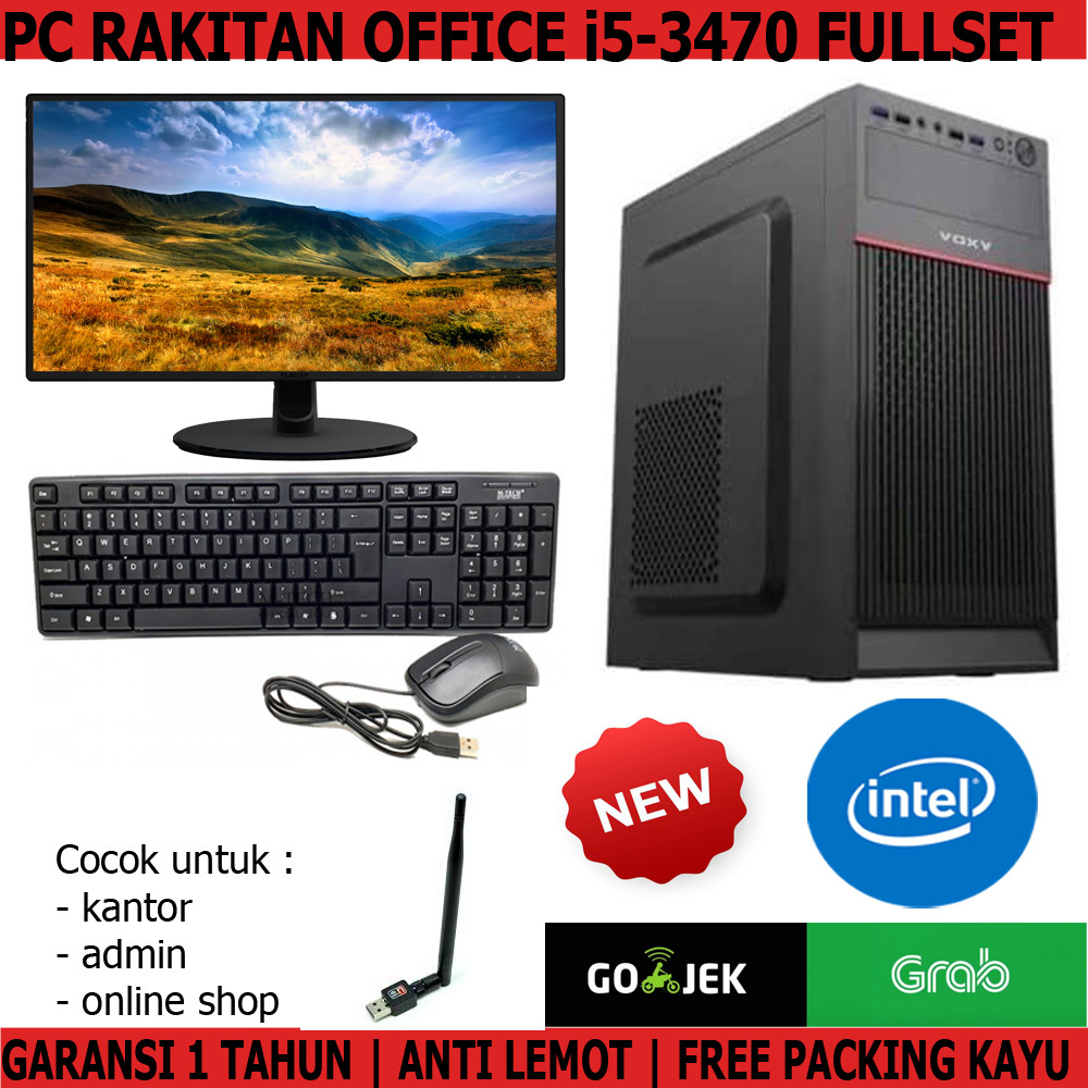 Jual PAKET PC RAKITAN KOMPUTER KANTOR/SEKOLAH/ADMIN/KASIR i5-3470 RAM 16GB FULLSET | Shopee ...