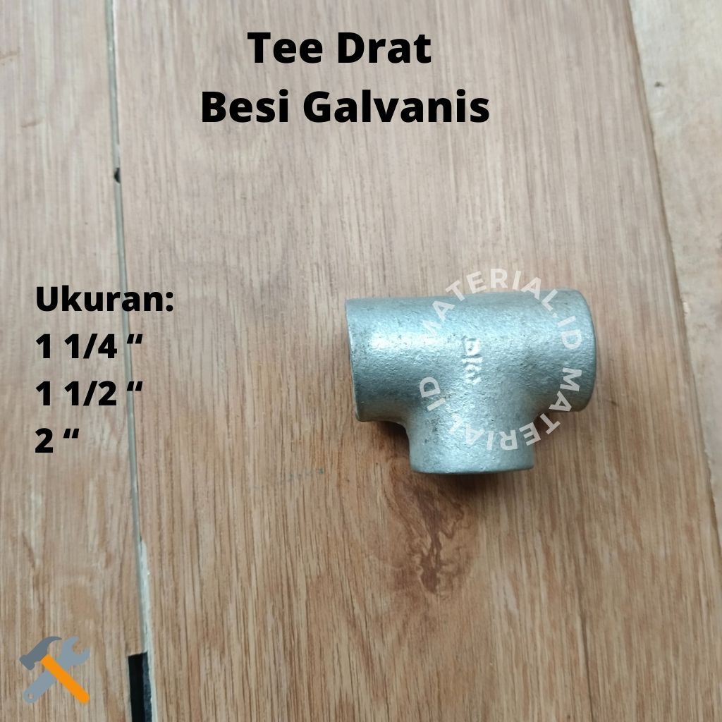 Jual Tee Besi Drat Dalam 1 1/4 1 1/2 2 Inch in Galvanis Bisa di Las T ...