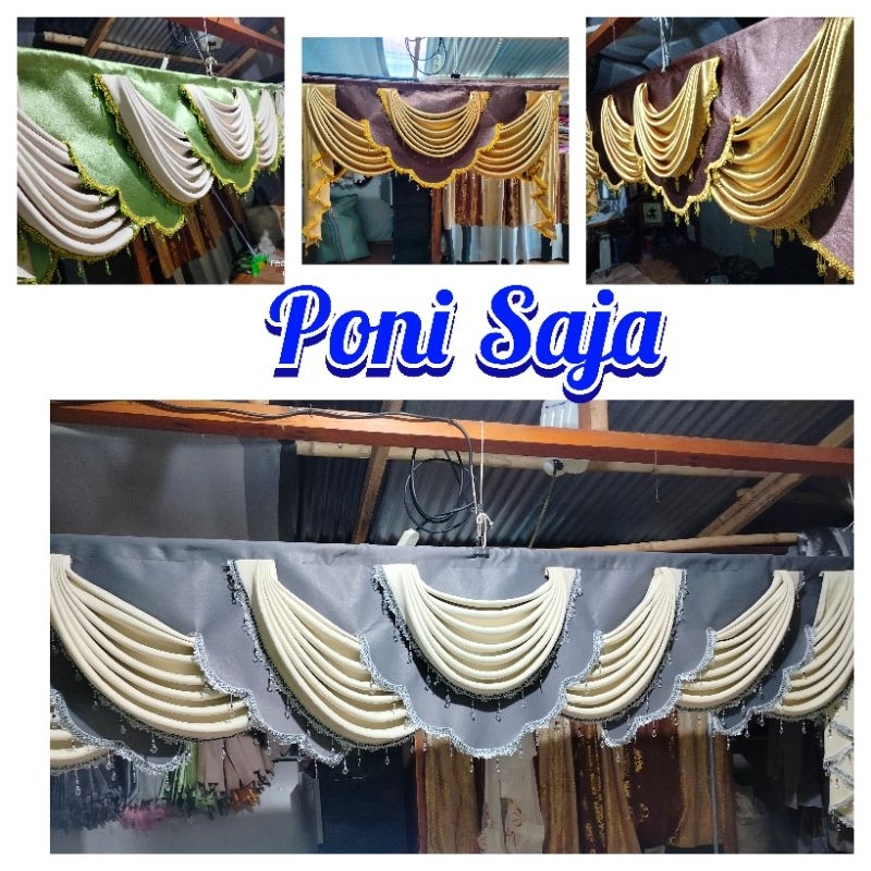 Jual Poni Gorden Latar Gelombang Spanyol Poni Hordeng Premium Tirai ...