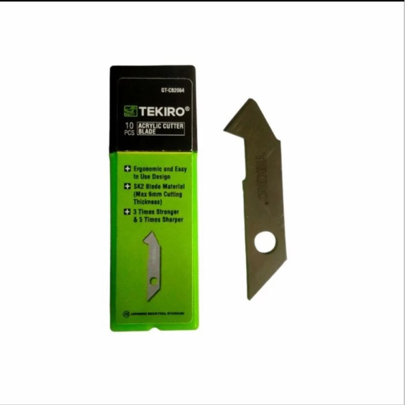 Jual Tekiro Mata Pisau Refill Cutter Acrylic 10mm Isi 10 pcs | Shopee ...