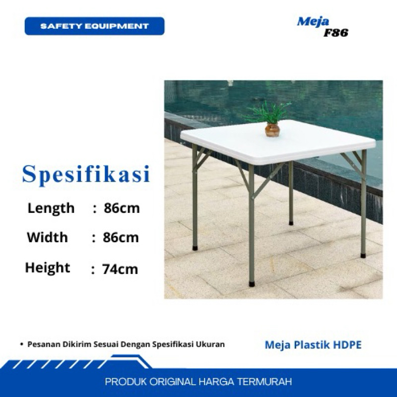 Jual Meja Lipat Fiber / Folding Table / Meja Cafe / Meja Makan Camping F86 | Shopee Indonesia