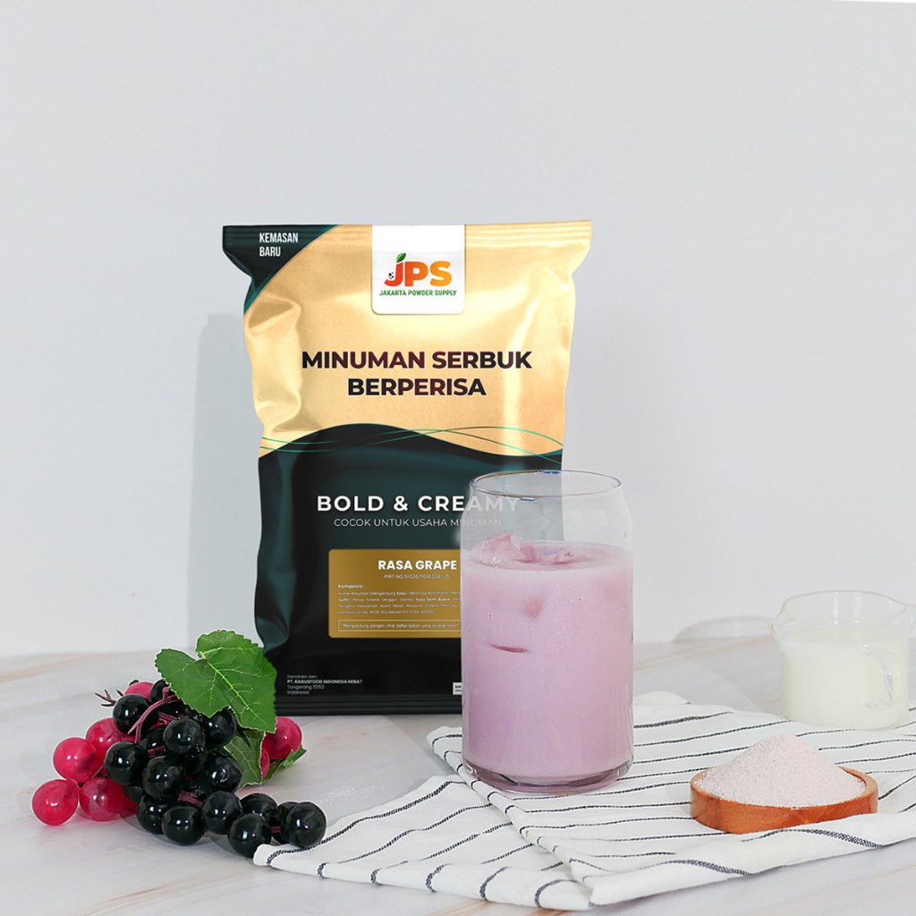 Jual JPS Plain Grape 1 kg Premium Serbuk Minuman Tanpa Gula / Bubuk ...