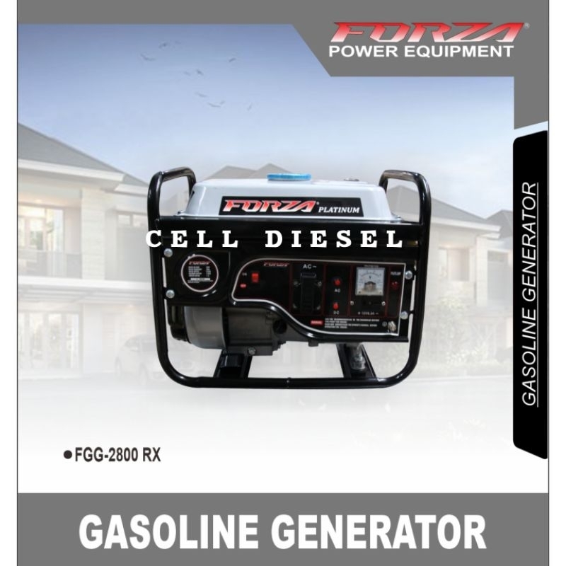 Jual mesin generator listrik / genset Forza 1000 Watt FGG 2800 RX ...