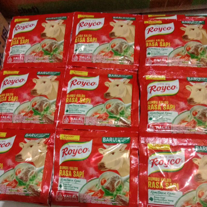 Jual Royco Sapi Penyedap Rasa 1 Renteng isi 12 Pcs | Shopee Indonesia