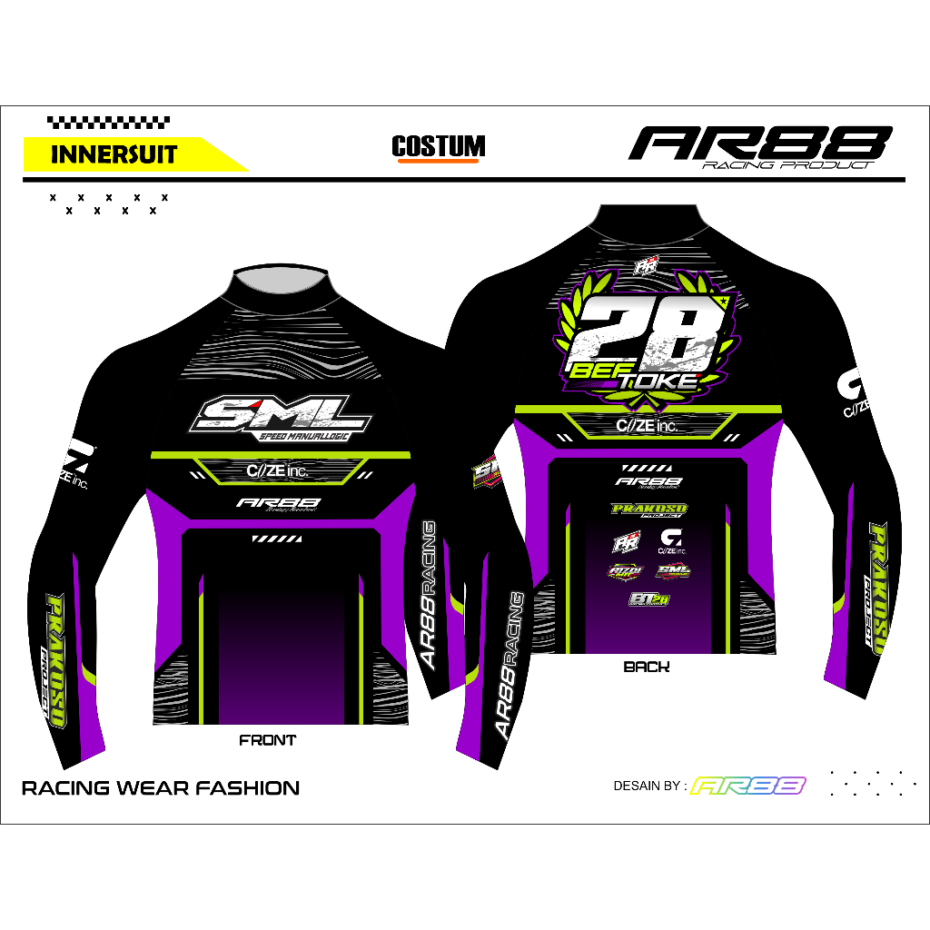 Jual INNERSUIT COSTUM ATASANNYA AJA FREE DESAIN | Shopee Indonesia