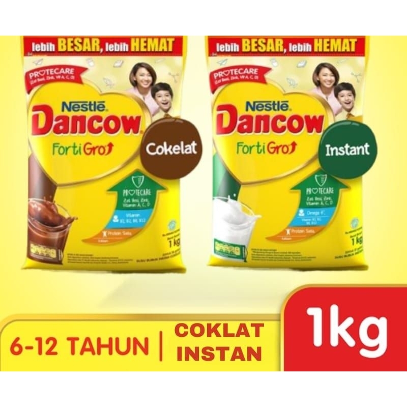 Jual Dancow Fortigro Instant & Coklat Pouch 1KG | Shopee Indonesia