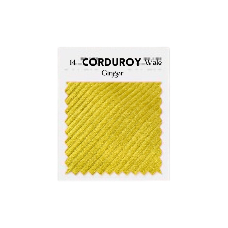 Jual Kain Bahan 100% Katun Corduroy 14 Wale Ginger ( Non Stretch ...
