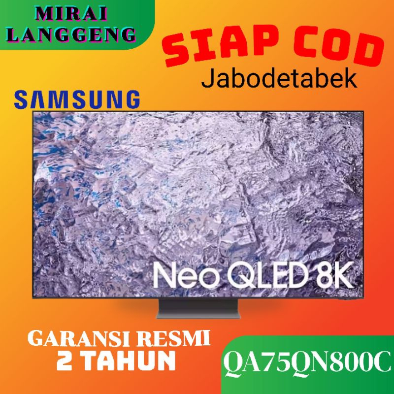 Jual SAMSUNG 75QN800C/QA75QN800C 8K QLED SMART TV 75 inch | Shopee ...