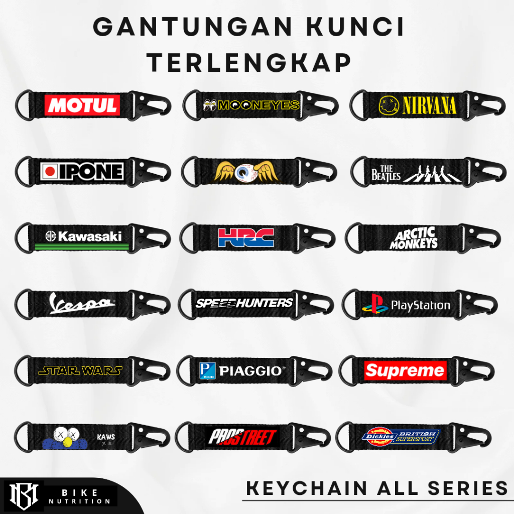 Jual GANTUNGAN KUNCI MOTOR MOBIL KEYCHAIN MOTUL IPONE MOONEYES KEY ...