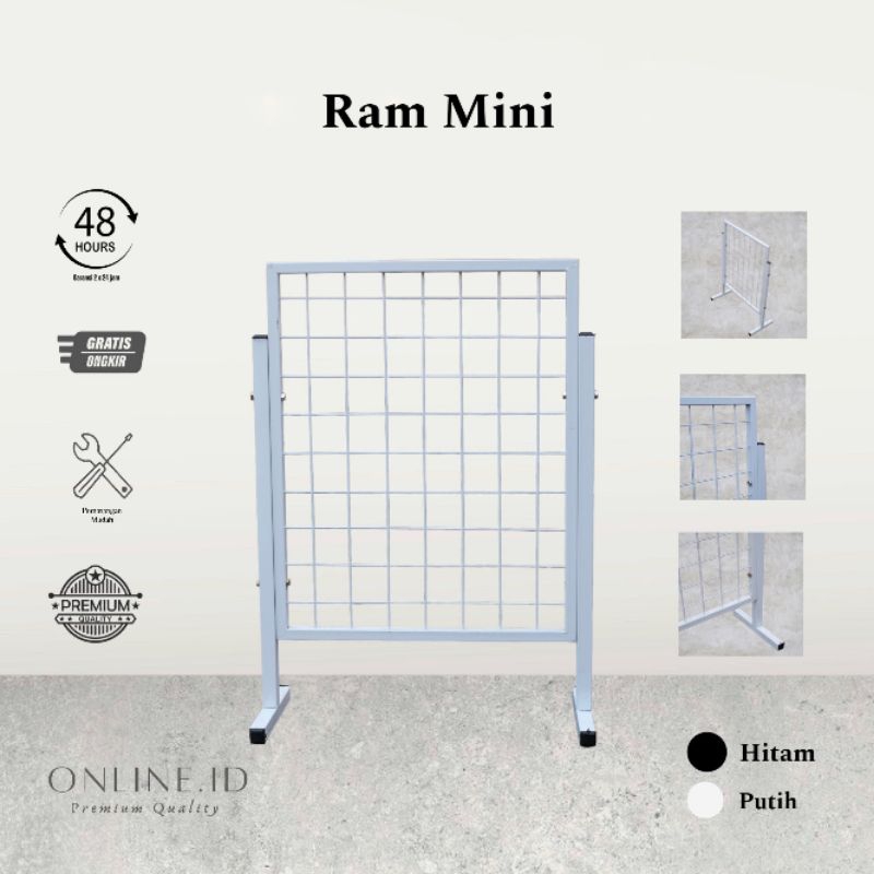 Jual Ram mini 45x62cm Display (aksesoris) etalase konter tebal | Shopee ...