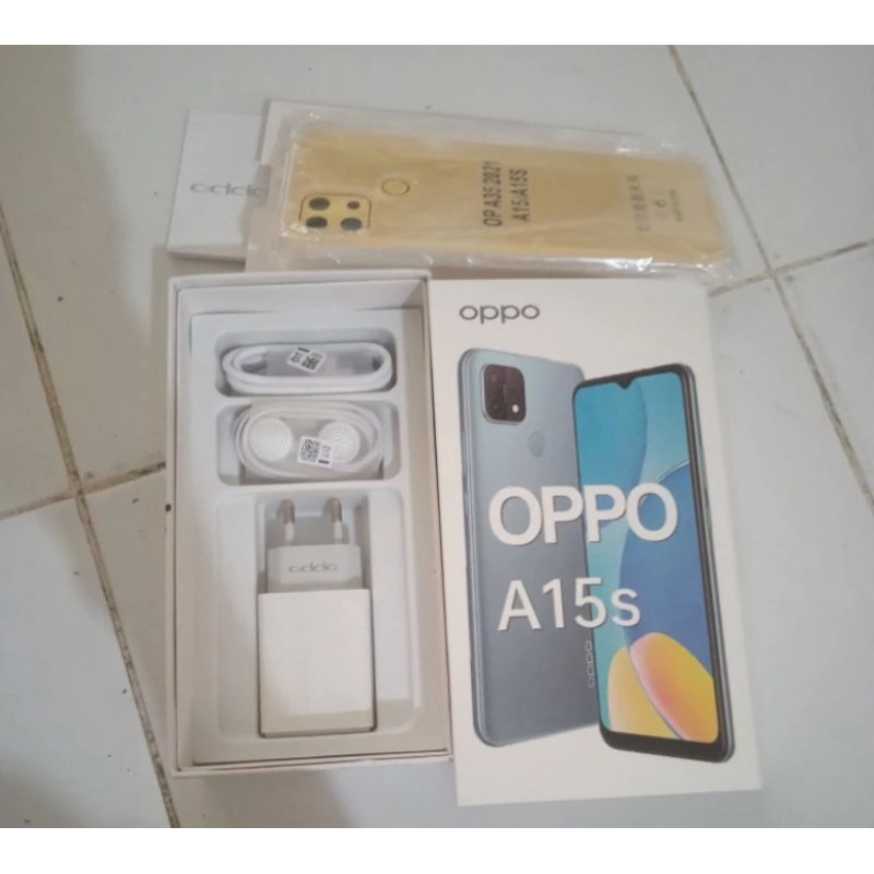 Jual dus box Oppo A15s fullset(silicon/carger/handsfree) | Shopee Indonesia