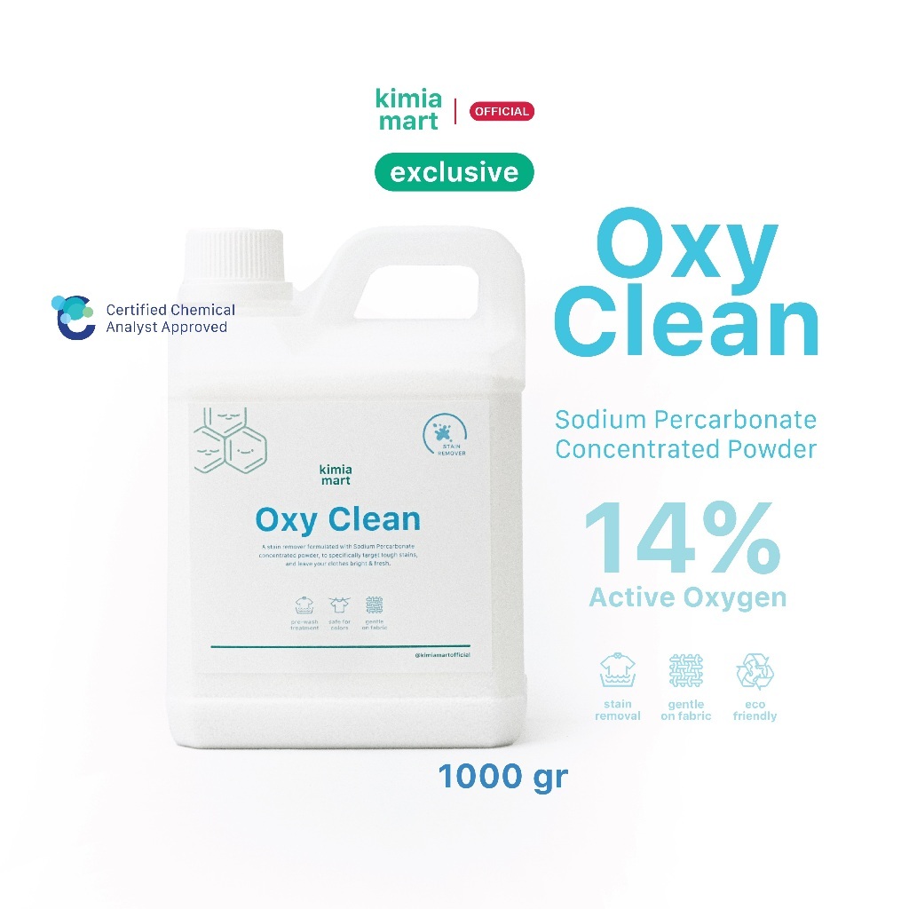 Jual Oxy Fabric Cleaner - Oxy Clean Pemutih Pakaian & Penghilang Noda / Sodium Percarbonate 1000 ...
