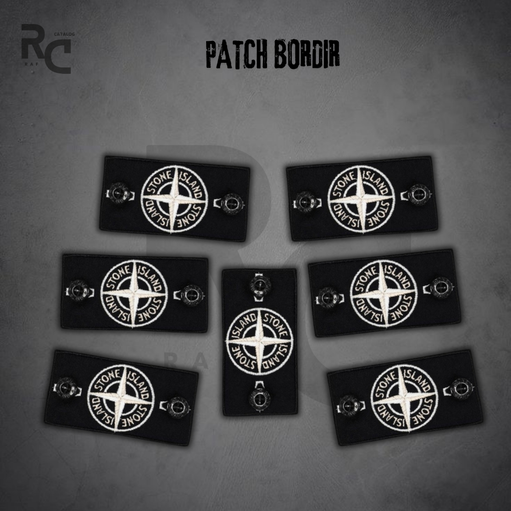 Jual Aksesoris Patch Emblem Bordir Jahit keren Logo Stone.I White ...