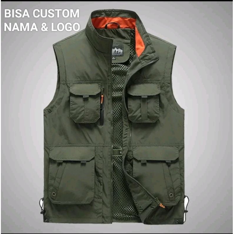 Jual rompi pria rompi lapangan rompi tactical rompi wartawan rompi ...