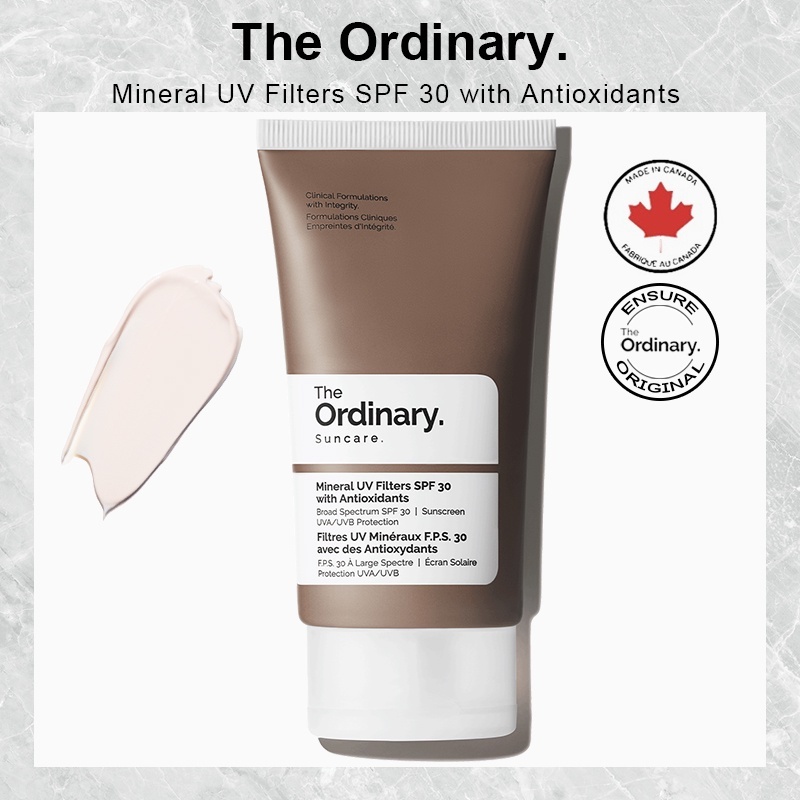 Jual The Ordinary Mineral UV Filters SPF 30 with Antioxidants sunscreen ...