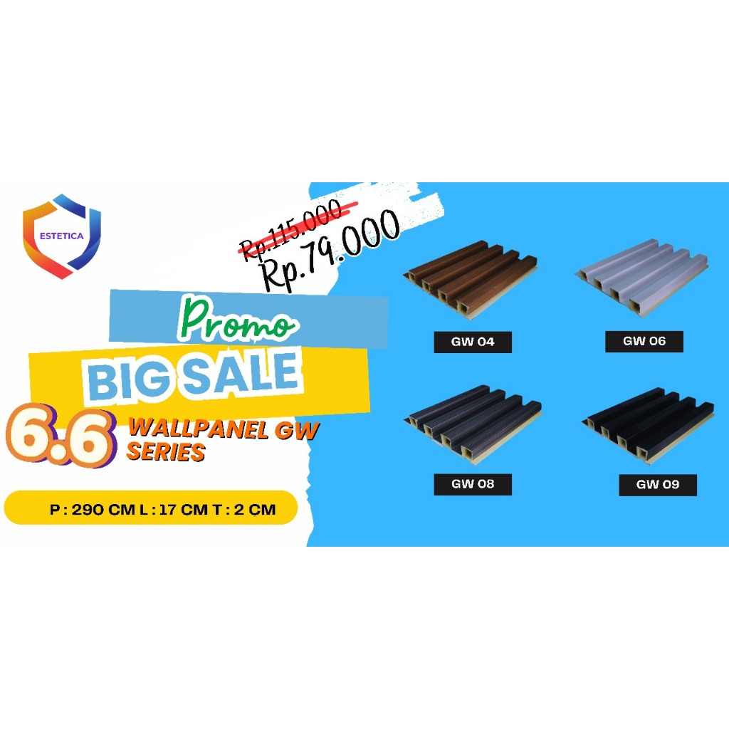 Jual (KHUSUS LIVE SALE) Paket Hemat WPC Wall Panel PVC Dekorasi Dinding ...
