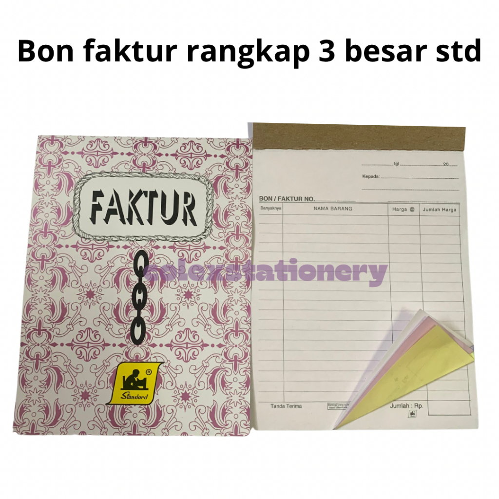 Jual Bon / Bon Faktur Kontan NCR Rangkap 3 Ply Tegak / Buku Nota Kontan ...
