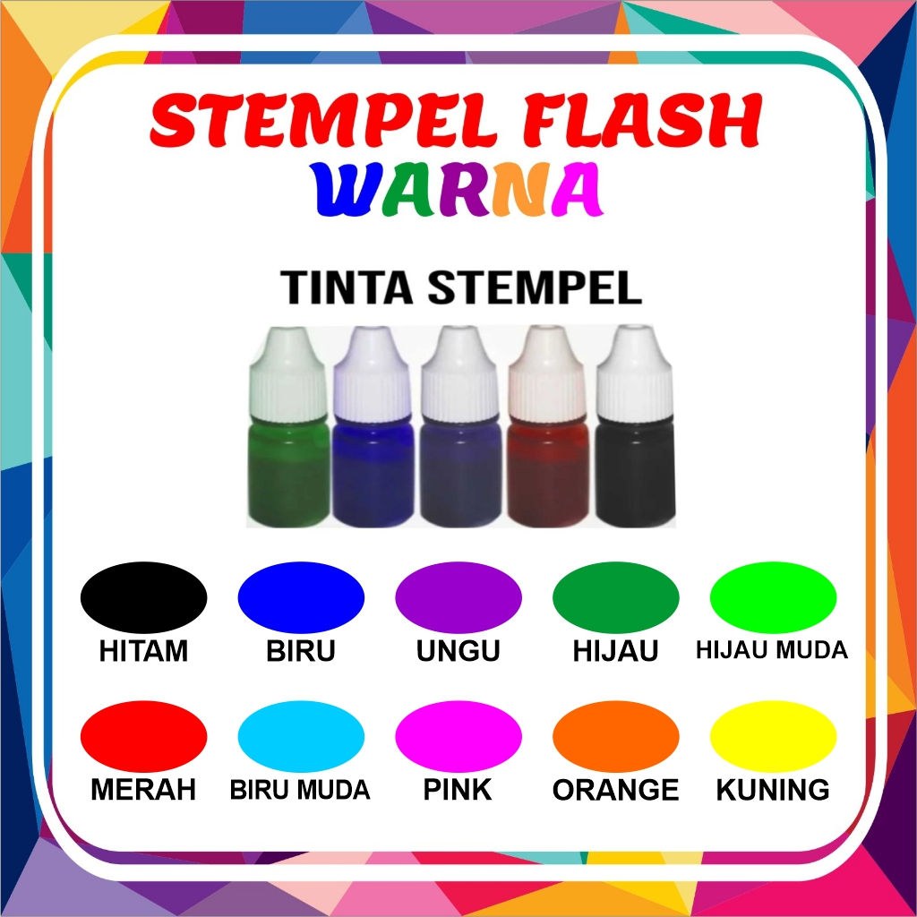 Jual Tinta Stempel Flash Warna 5ml | Shopee Indonesia