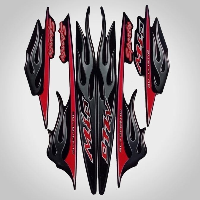 Jual Stiker Sticker Motor Yamaha Mio Sporty 2006 Motif Api List Les ...