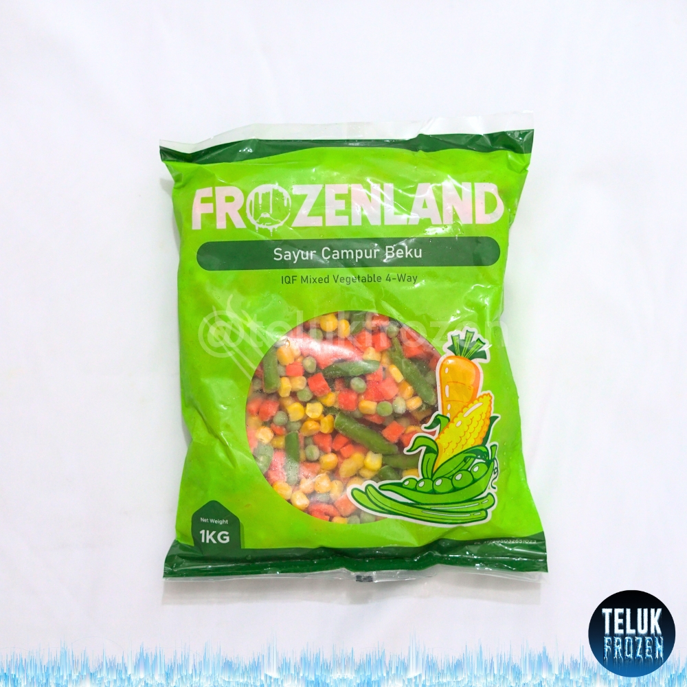 Jual Frozenland mixed vegetables mix vegetable 3 way 1kg 1 kg sayuran ...