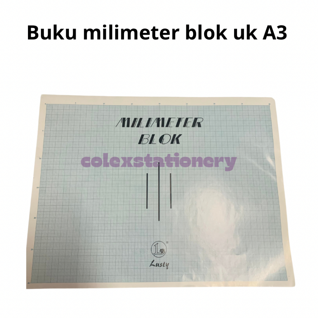 Jual Buku Milimeter Blok / Milimeter Book Gambar Ukuran Besar A3 Isi 50 ...