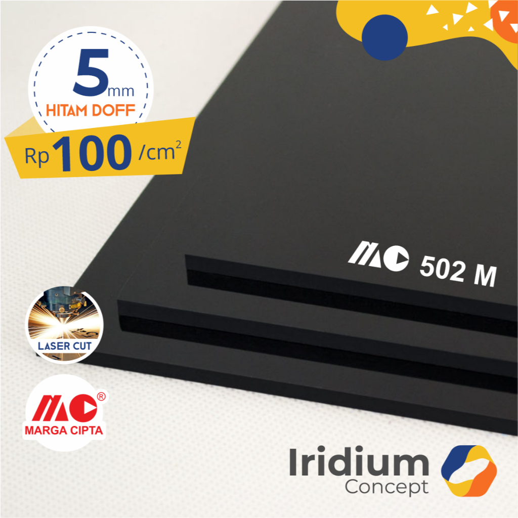 Jual Akrilik Lembaran Hitam Doff 5mm /Acrylic Black Matte 5 mm Custom ...