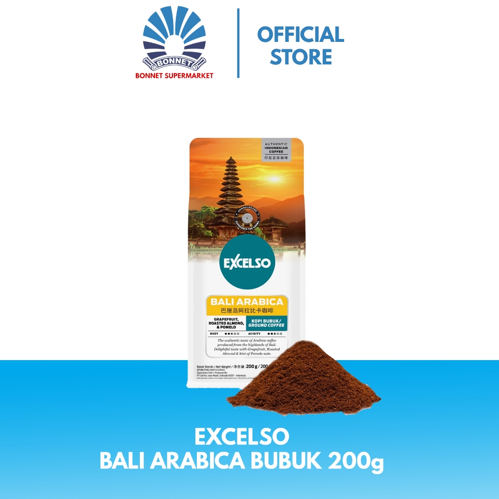 Jual Excelso Bali Arabica Bubuk 200g 8991002112124 | Shopee Indonesia