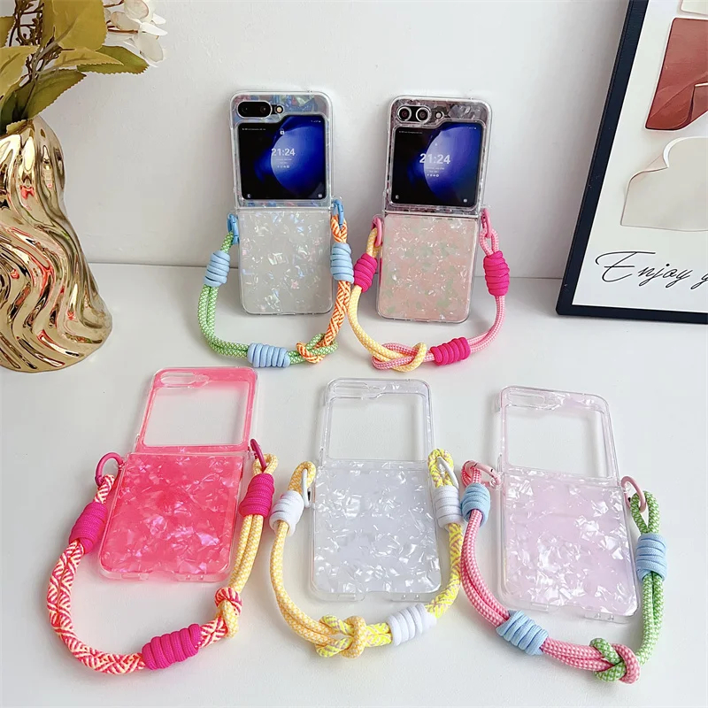 Jual Luxury Conch Shell Texture Phone Case For Samsung Galaxy Z Flip 5 ...