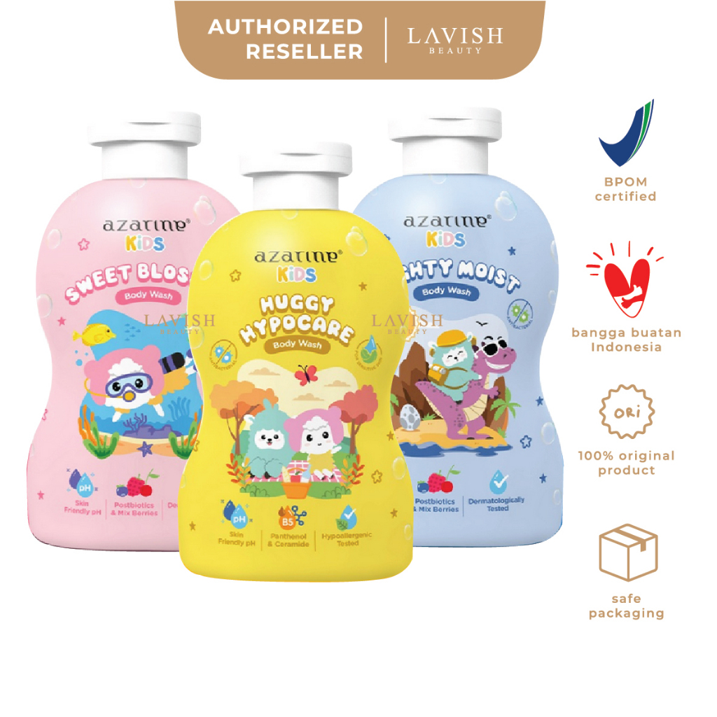 Jual AZARINE KIDS Huggy Hypocare // Mighty Moist // Sweet & Blossom ...
