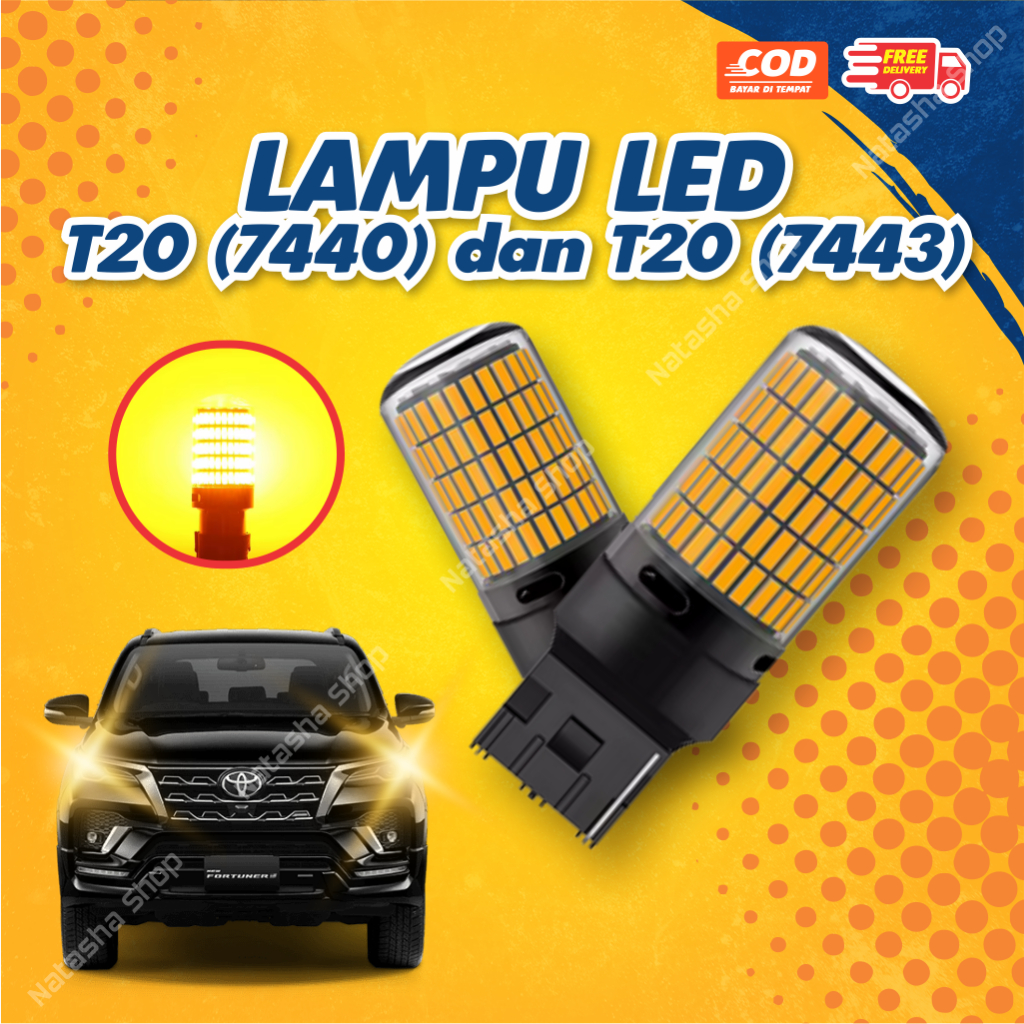 Jual Lampu Sein LED Mobil | Lampu Sen LED Rem Mundur T20 7440 7443 Non ...