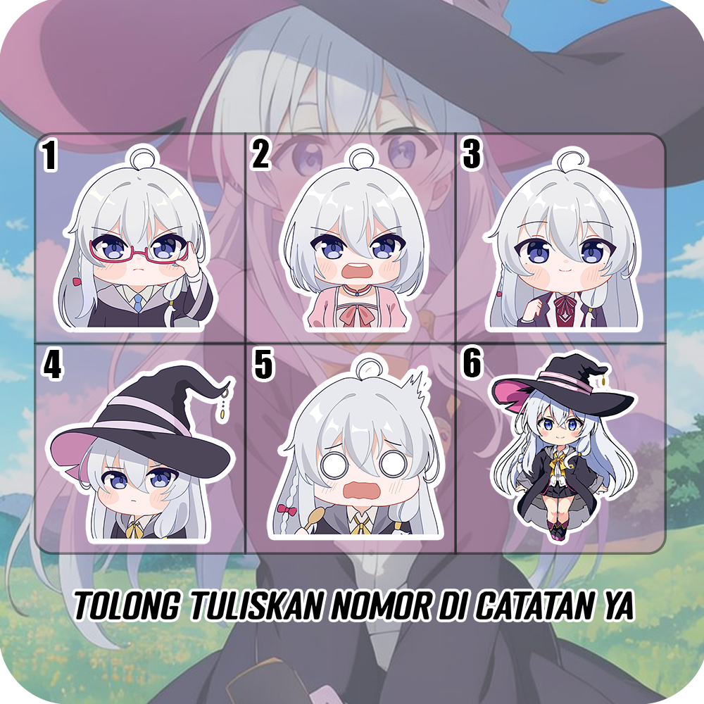 Jual Stiker Glossy Elaina Wandering Witch, Sticker Anime Game | Shopee ...