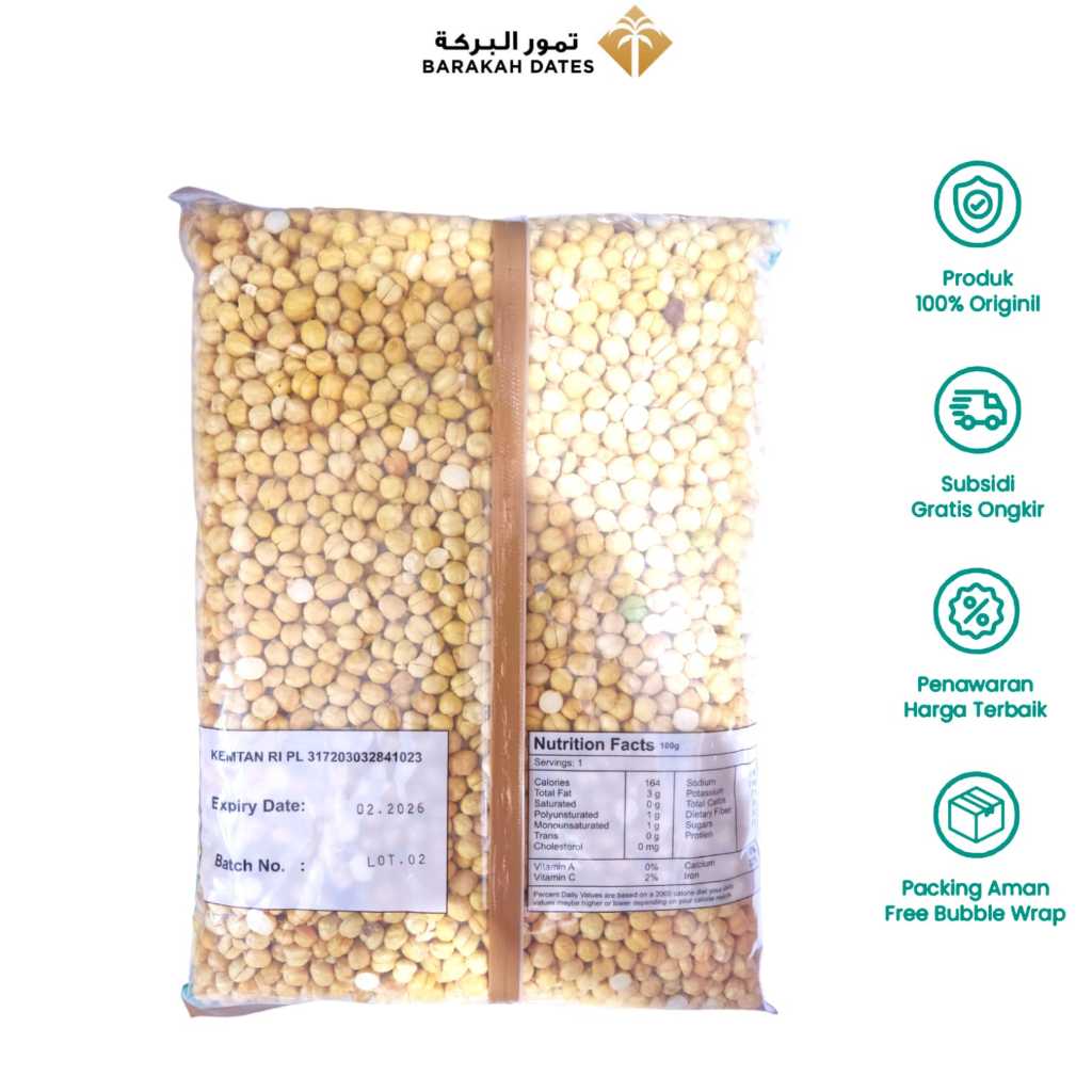 Jual Kacang Arab / Kacang India Super 1kg - Original Chickpea Hummus ...