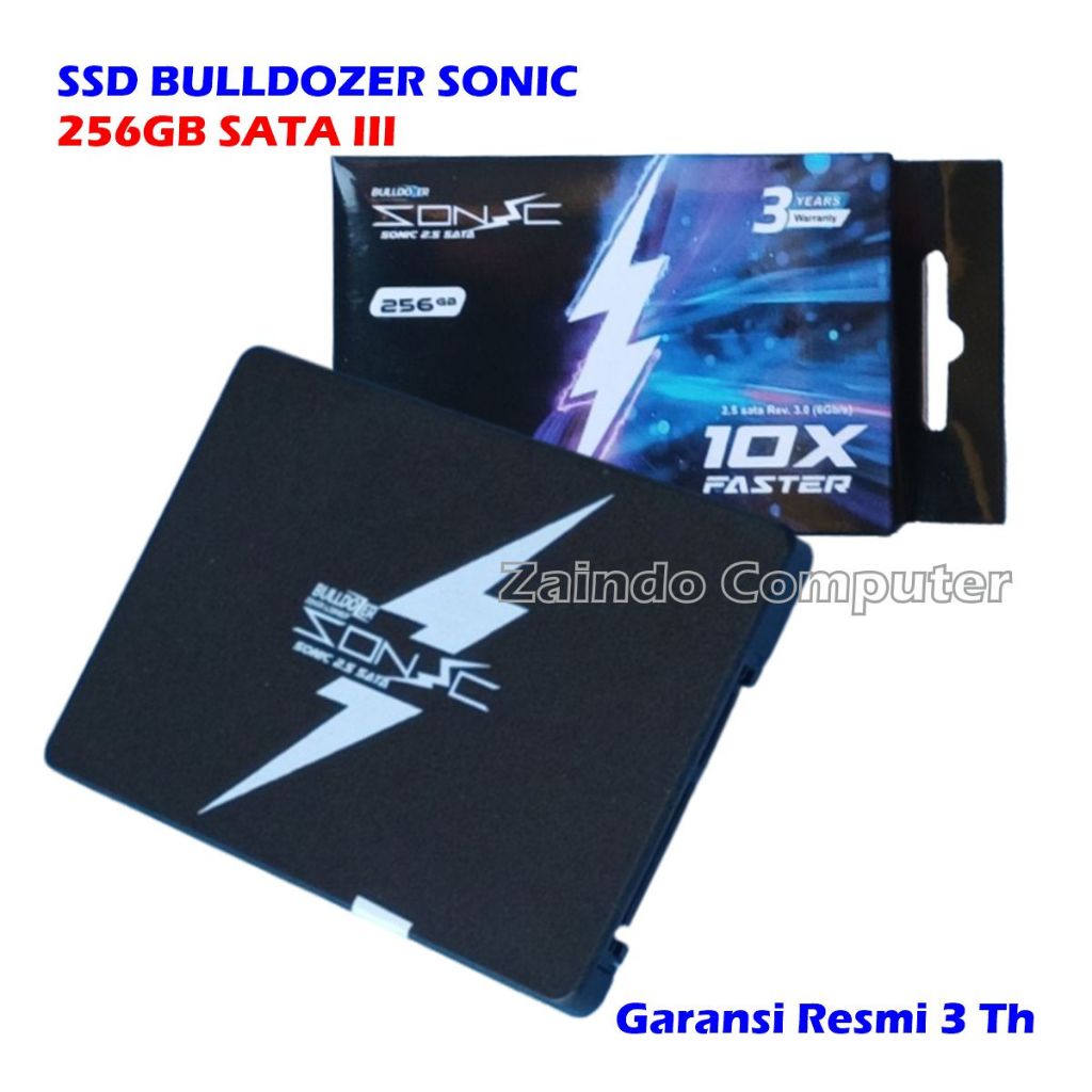 Jual SSD BULLDOZER SONIC 256GB SATA III 2.5 INCH GARANSI RESMI - SSD ...