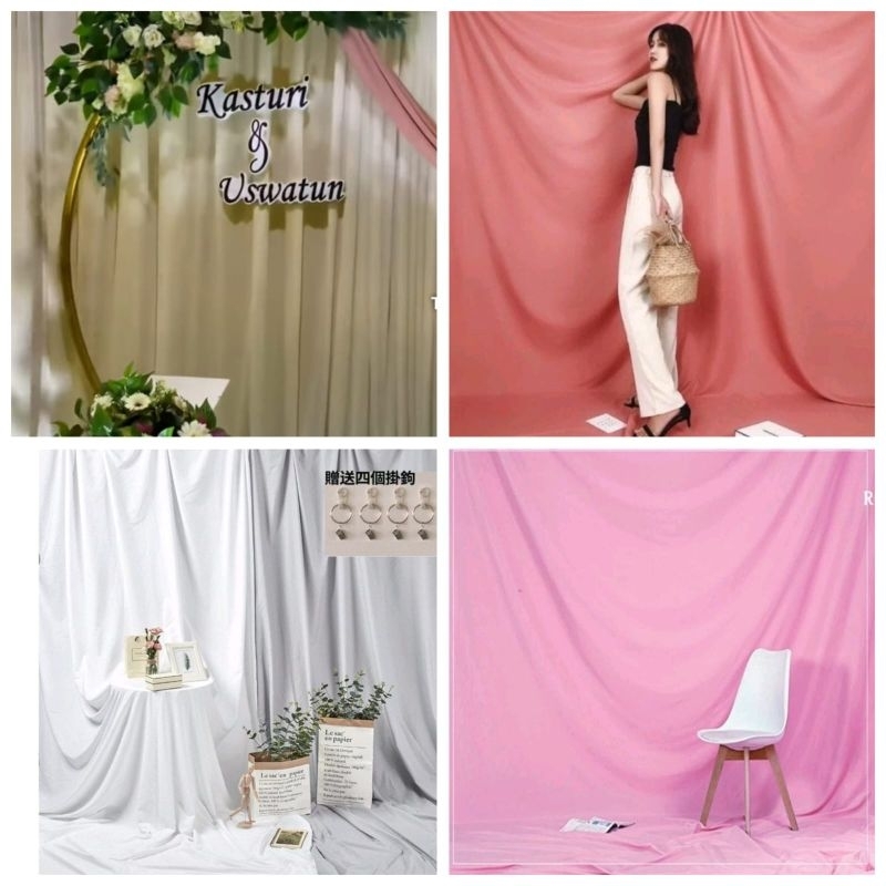 Jual kain bahan backdrop kain pas poto setudio kain buat hiasan ...