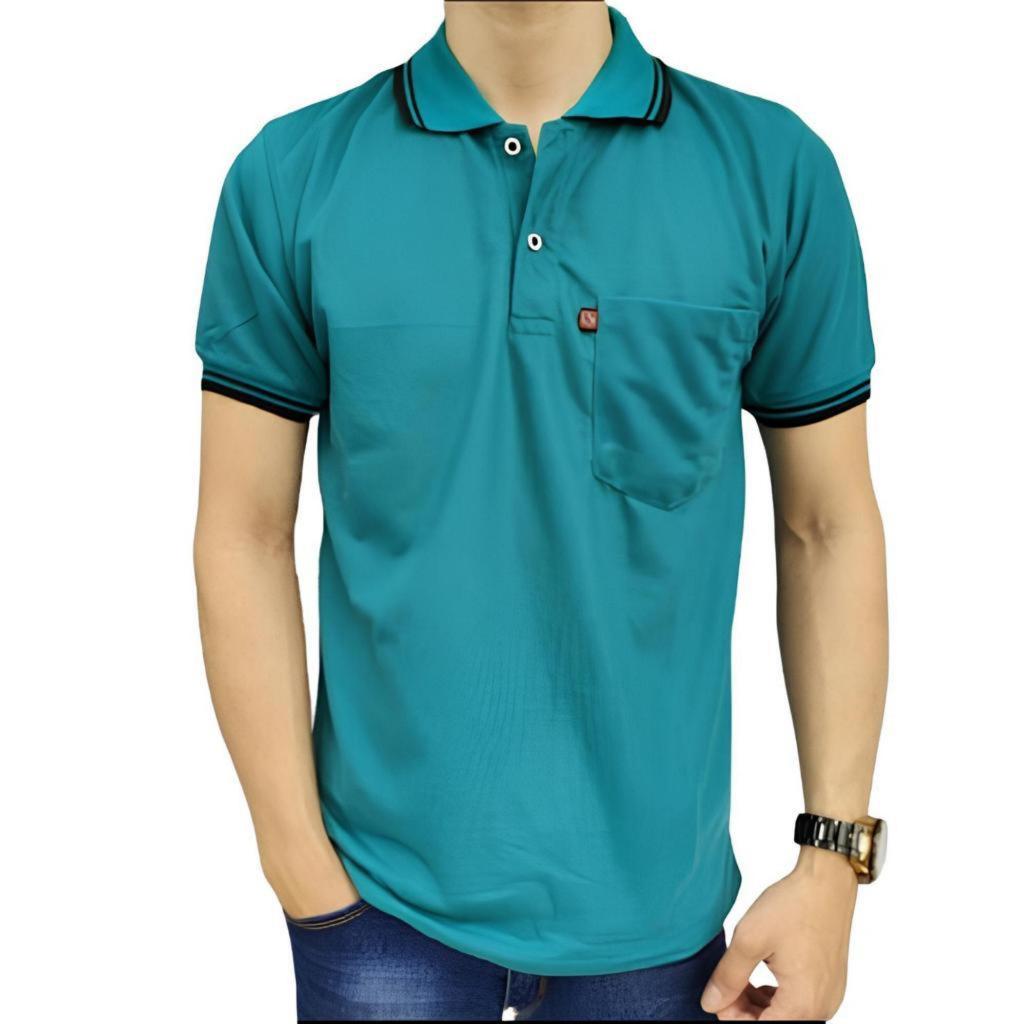 Jual Kaospolos - Kaos Polo Shirt Saku Polos Dewasa | Atasan Baju Kaos ...