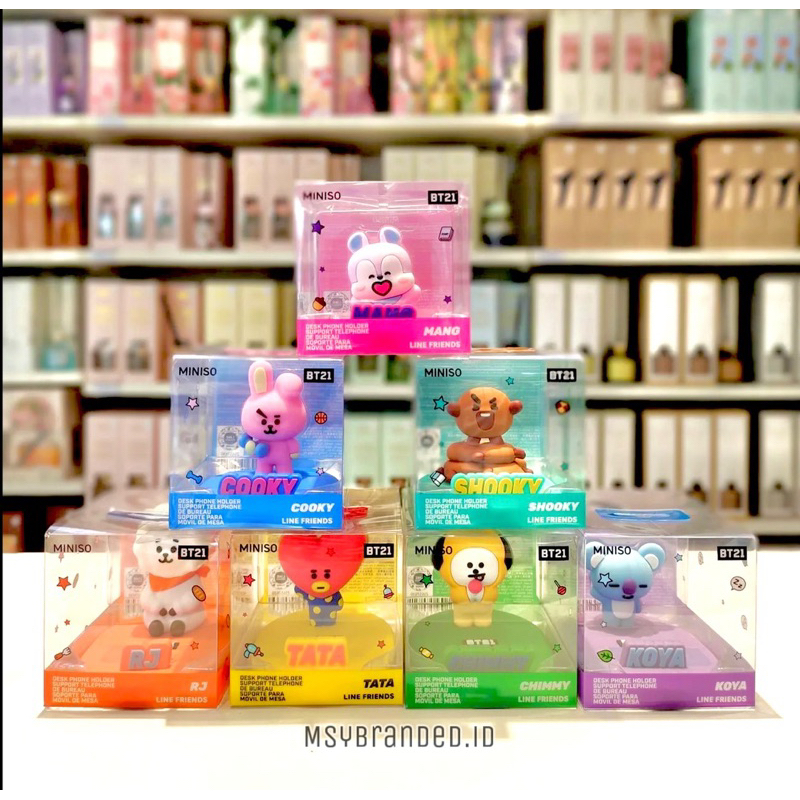 Jual MINISO X BT21 DESK PHONE HOLDER PENYANGGA HANDPHONE DI MEJA BTS ...