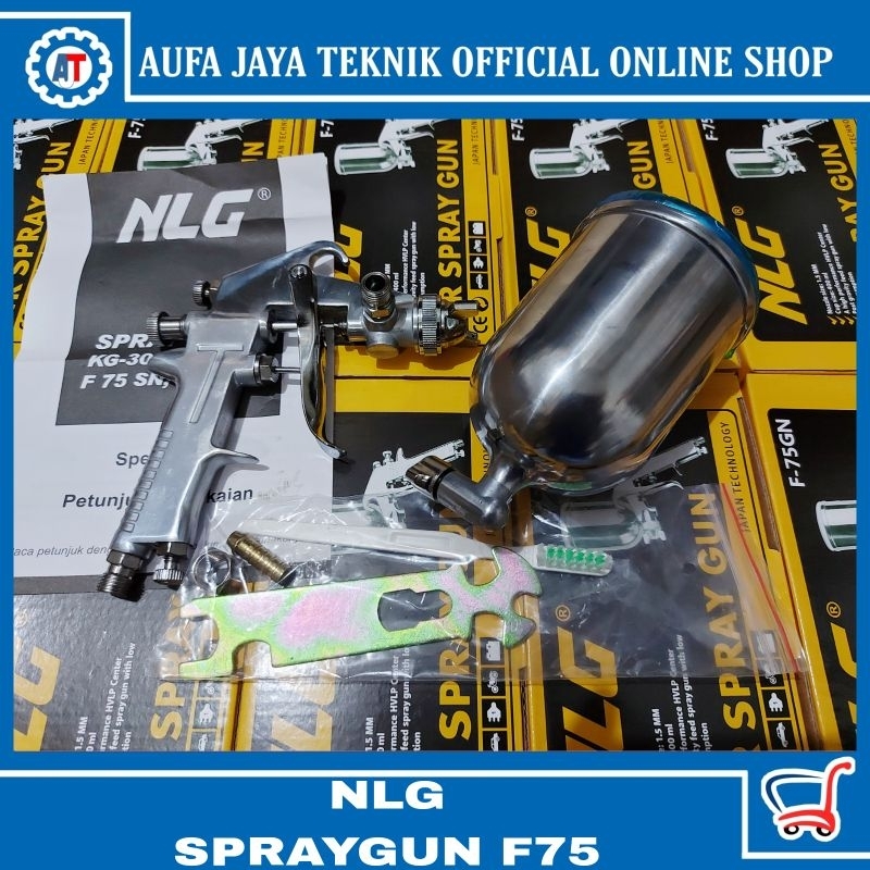 Jual NLG alat semprot cat, spray gun f75 spraygun tabung atas f75 ...