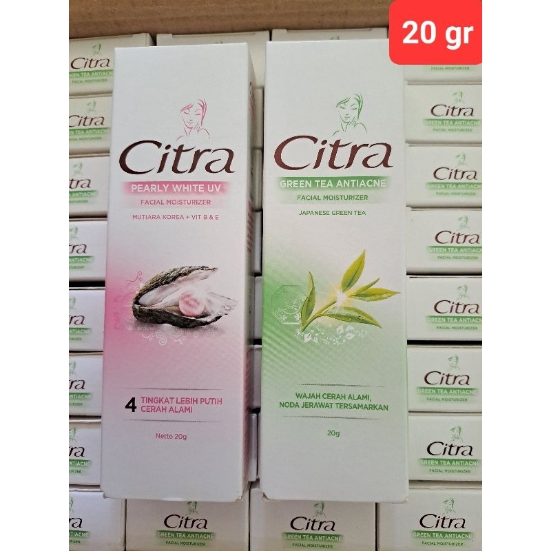Jual Citra Facial Moisturizer 20 gr // Green Tea Antiacne // Pearly ...