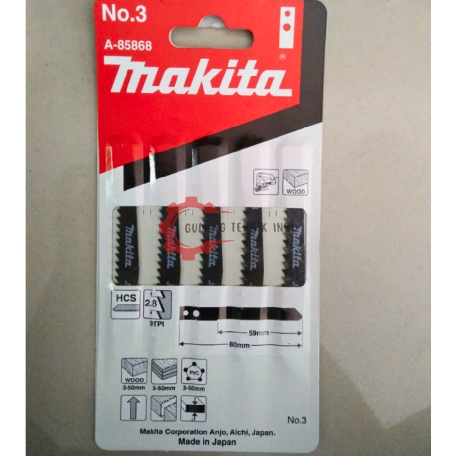 Jual MATA JIGSAW MAKITA NO. 3 (KEPALA LUBANG) / MAKITA MATA JIGSAW NO ...