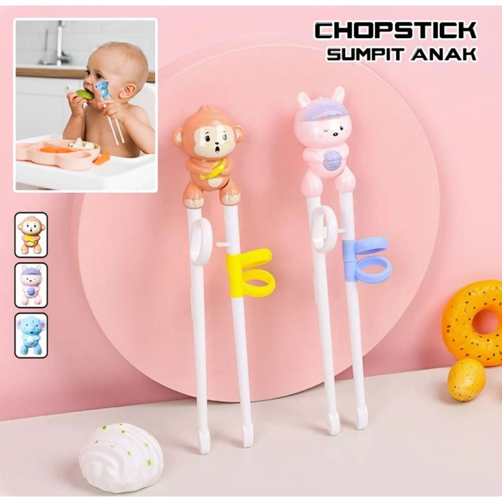 Jual Chopstick Baby Training | Sumpit Anak Karakter Animal Lucu ...